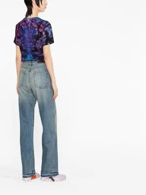 Amiri Distressed Straight-leg Jeans