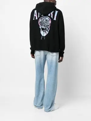 Amiri Graphic-embroidered Cotton Hoodie
