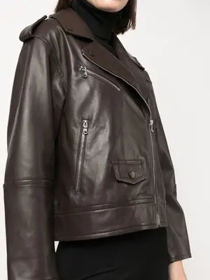 YVES SALOMON Leather Flight Jacket