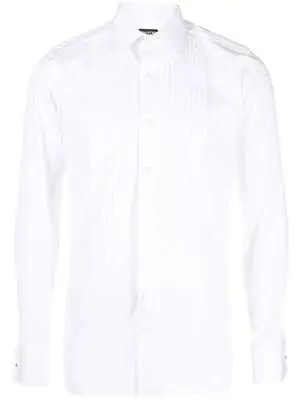 TOM FORD Pleat-detail Cotton Shirt