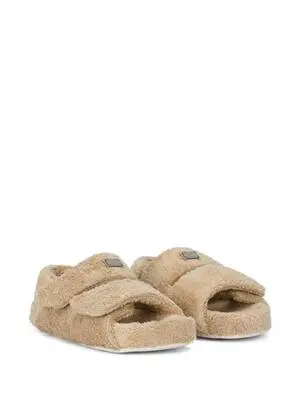 Dolce & Gabbana Faux-fur Sandals