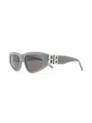 Balenciaga Logo-plaque Biker Sunglasses