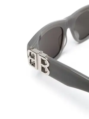 Balenciaga Logo-plaque Biker Sunglasses