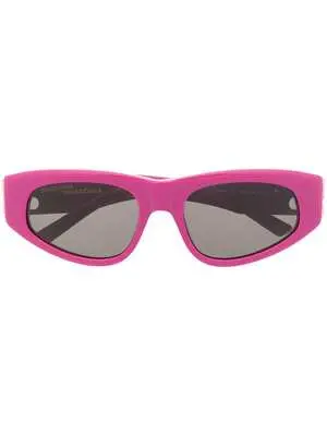 Balenciaga Logo-plaque Cat-eye Sunglasses - Purple