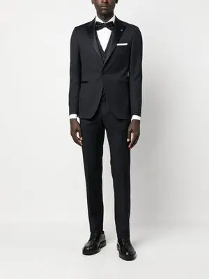 Tagliatore Single-breasted Tuxedo Suit - Blue