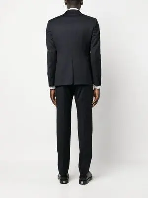 Tagliatore Single-breasted Tuxedo Suit - Blue