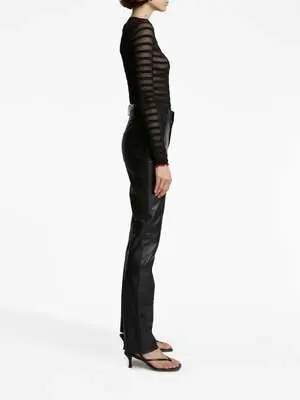 Proenza Schouler White Label Striped Sheer Top