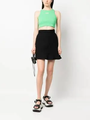 MSGM Logo Sleeveless Top - Green