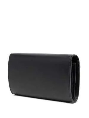 N°21 Leather Shoulder Bag With Logo - Black
