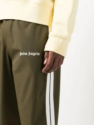 Palm Angels Logo Print Cargo Pants