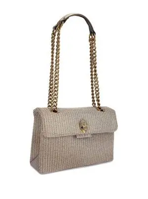 Kurt Geiger Mini Kensington Houndstooth Tote - Neutrals