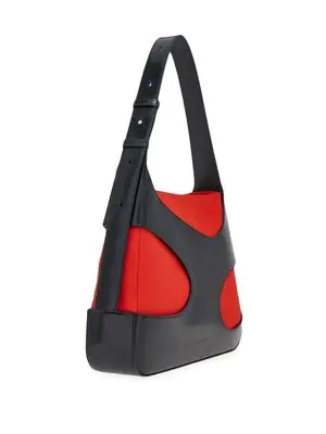 FERRAGAMO Cut-out Detail Shoulder Bag - Black