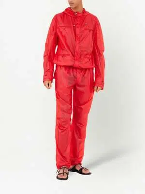 FERRAGAMO Four-pocket Hooded Jacket - Red