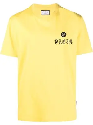 Philipp Plein Gothic Plein Short-sleeve T-shirt - Yellow