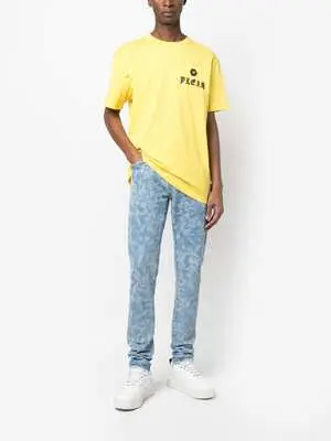 Philipp Plein Gothic Plein Short-sleeve T-shirt - Yellow
