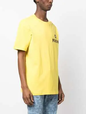 Philipp Plein Gothic Plein Short-sleeve T-shirt - Yellow