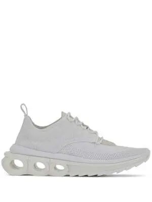 FERRAGAMO Gancini Plaque Low-top Sneakers - White
