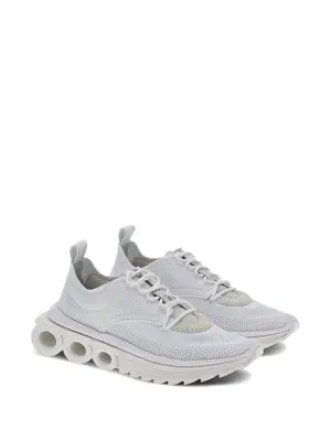 FERRAGAMO Gancini Plaque Low-top Sneakers - White