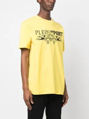 PLEIN SPORT Crew Neck Logo-print T-shirt