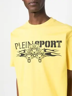 PLEIN SPORT Crew Neck Logo-print T-shirt