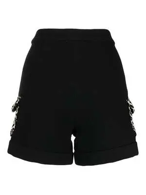 EDWARD ACHOUR PARIS Tweed Shorts - Black