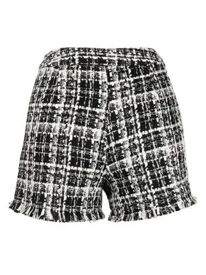 EDWARD ACHOUR PARIS Tweed Shorts - Black