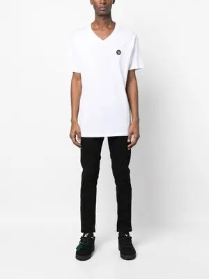 Philipp Plein Gothic Plein V-neck T-shirt
