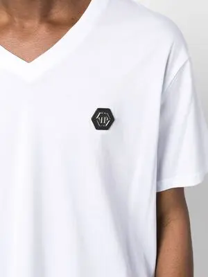 Philipp Plein Gothic Plein V-neck T-shirt