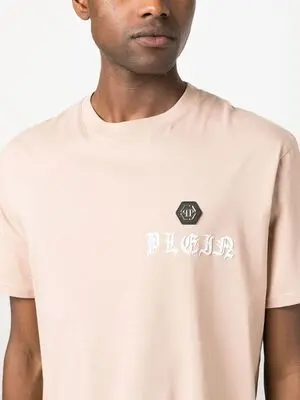 Philipp Plein Chest Logo-print Detail T-shirt - Neutrals