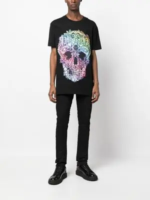 Philipp Plein Baroque Skull-print T-shirt - Black