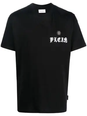 Philipp Plein Chest Logo-print Detail T-shirt - Black