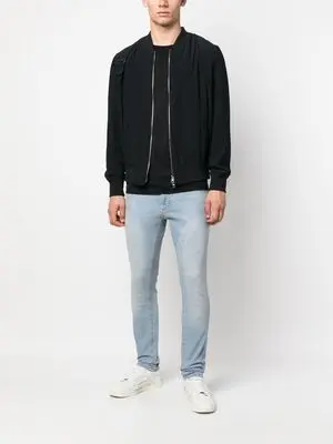 Philipp Plein Logo-plaque Slim-leg Jeans - Blue