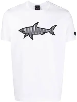 Paul & Shark Logo-print Cotton T-shirt - White