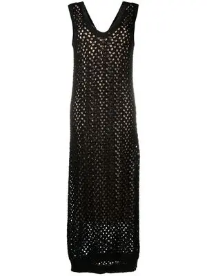Brunello Cucinelli Open-knit Maxi Dress