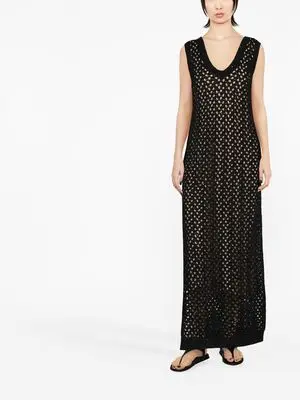 Brunello Cucinelli Open-knit Maxi Dress