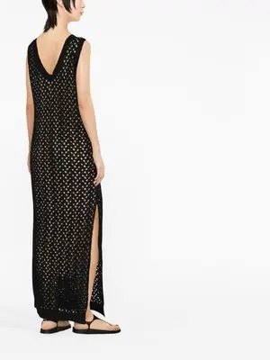 Brunello Cucinelli Open-knit Maxi Dress