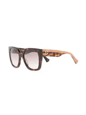 Gucci Tortoiseshell Square-frame Sunglasses
