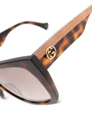 Gucci Tortoiseshell Square-frame Sunglasses