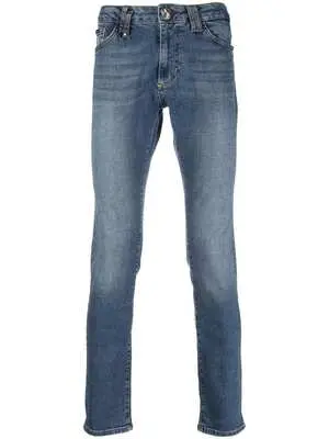 Philipp Plein Slim-fit Full-length Jeans - Blue