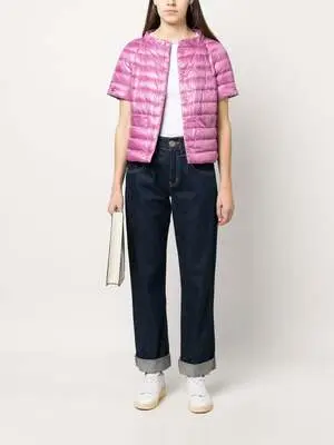 Herno Padded Short Sleeved Jacket - Pink