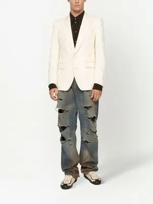 Dolce & Gabbana Ripped-detail Distressed Jeans