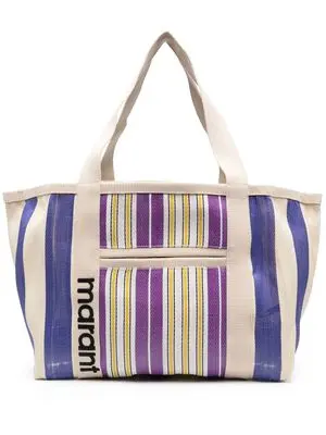Isabel Marant Étoile Darwen Stripe Pattern Tote Bag