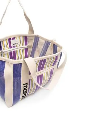 Isabel Marant Étoile Darwen Stripe Pattern Tote Bag