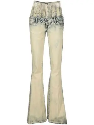 DIESEL® Lace High-waist Flared Jeans