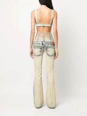 DIESEL® Lace High-waist Flared Jeans