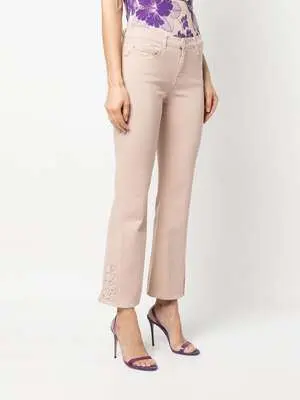 Pinko Lacing-detail Bootcut Jeans
