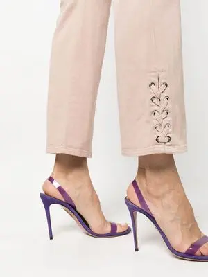 Pinko Lacing-detail Bootcut Jeans