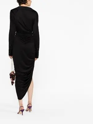 Alexander Wang Asymmetric V-neck Dress