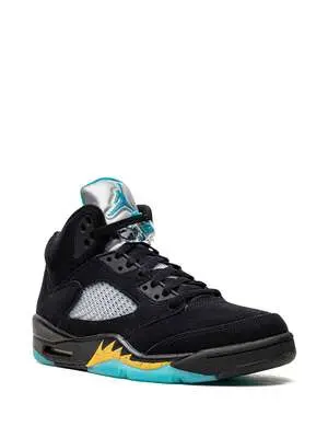 JORDAN Air 5 Aqua Sneakers - Black