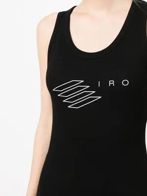 IRO PARIS Logo-print Fitted Dress
